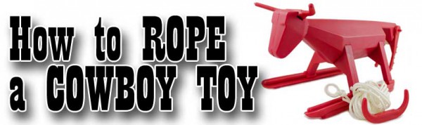 Watch a Tabletop Roping Dummy in action! Lil' Cowboy Toy